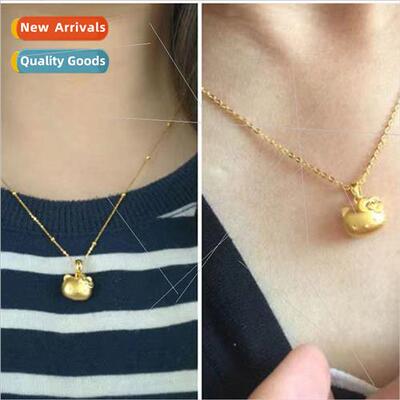 Plating kty kt trans beads sgold necklace girls cartoon kty