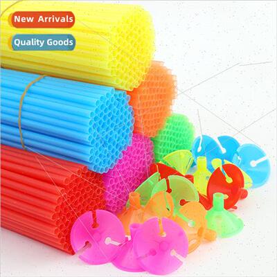Macaroon color balloon stick bracket rod holder stick transp