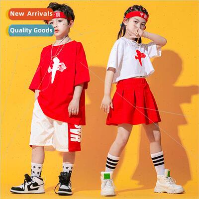 June 1 childrens cheerleading permance clothes Chinese  chor