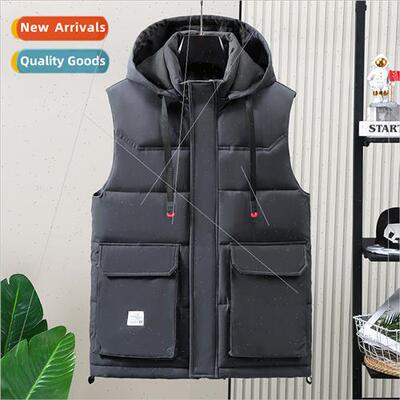 down cotton vest men winter new thickened sleeveless shoulde