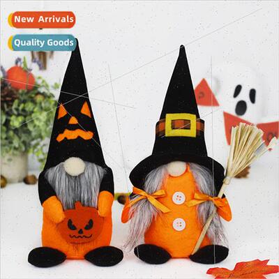 New Halloween Decoration Supplies Holding Pumpkin Faceless D