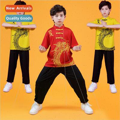 Childrens Wushu costumes permance clothing mens sparring fig