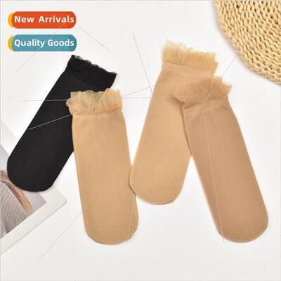 Socks women short stockings spring summer thin anti-hooking