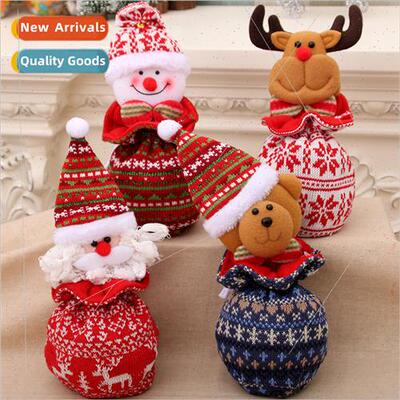 New Christmas Children  Bags Knted Woolen Closure Apple Bag
