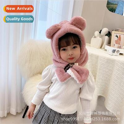 0-8 years old children hat scarf one fall winter twoPCS set