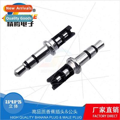 3.5mm headphone plug pin mono stereo quadrupole audio plug 6