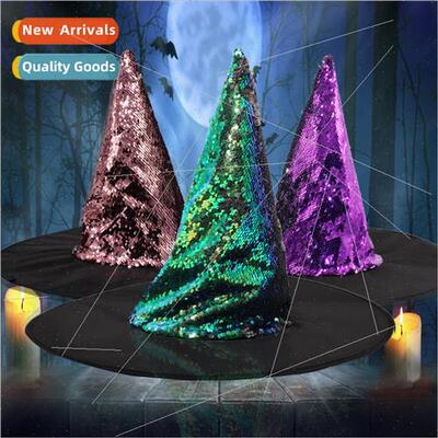 Green Purple Brown Wch Hat Carnival Party Haunted Ball Hallo