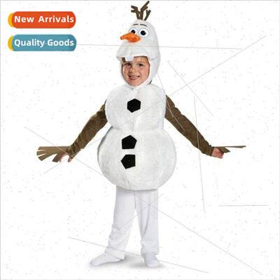 Childrens animated movie snow asure role-playing snowman cos