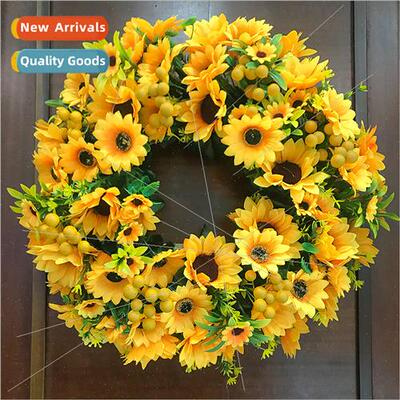 mulation sunflower rattan wreath wreath handmade sunflower w