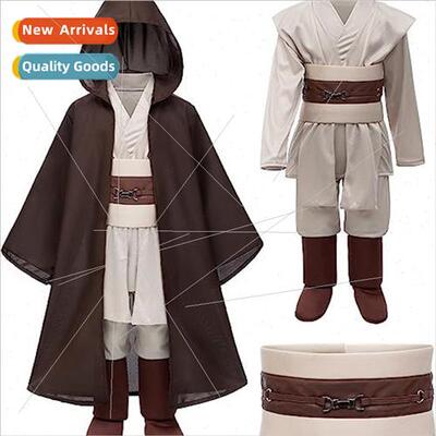 TOGROP 4 Piece Child Knight Costume Waist Cincher Unim Robe