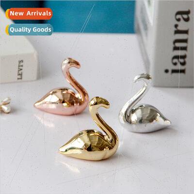 mple cute ceramic decorative small ornaments simple home gol