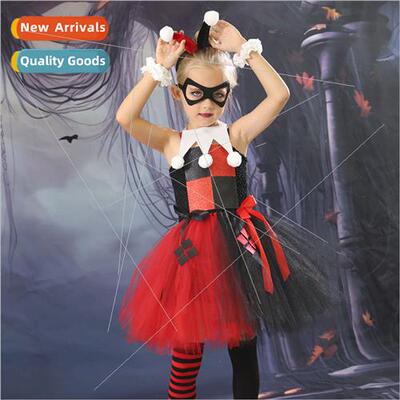 Europe Halloween childrens cos clothes clown girl Harry Cosp