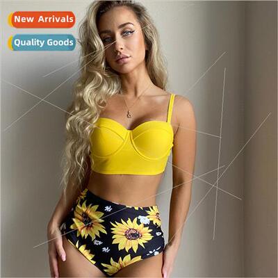 2022 New Bikini Sexy Womens Spl Swimsu Europe i Hard Wrap Hi