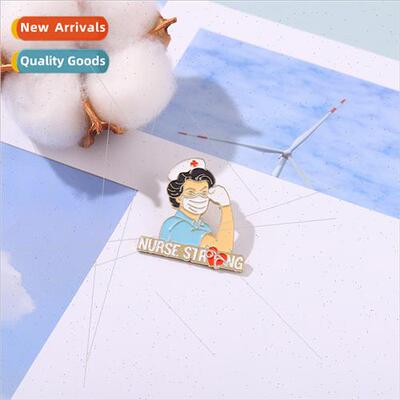 New medical series alloy brooch creative design cheering fem