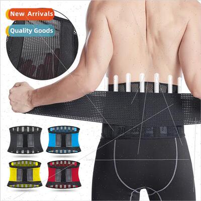 Sports lumbar support to protect the lumbar disc protrusion
