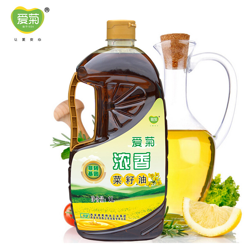 爱菊 食用油 菜籽油 1L