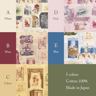 日本有轮维多利亚风拼布布料