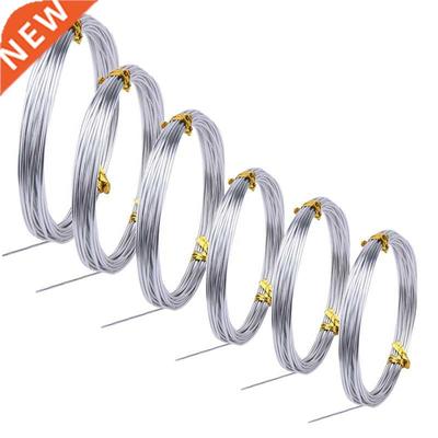 6 Rolls Silver Aluminum Bonsai Training Wire Craft Wire Soft