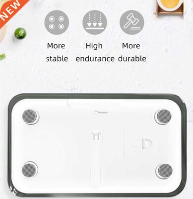 180KG Mini Portable Mirror Surface Bathroom Scales Boarding