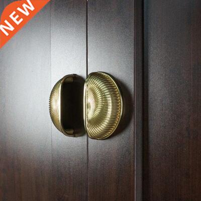Shell Shape Furniture Handle Gold Cabinet Pulls Drawer Knobs
