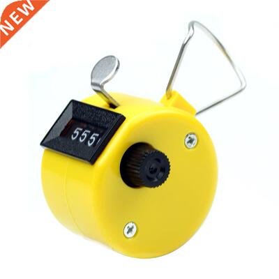 Geel Hand Held Tally Clicker 4 Cijfers Clicker Teller