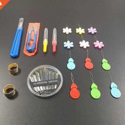 48 pcs/set Sewing Tools Kit Self-Threading Hand Sewing Needl