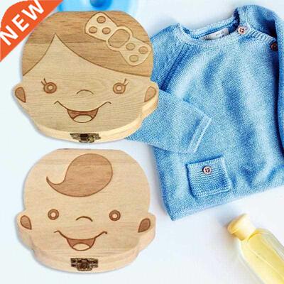Wooden Baby Tooth Box Kids Teeth Storage Box Teeth Umbilica
