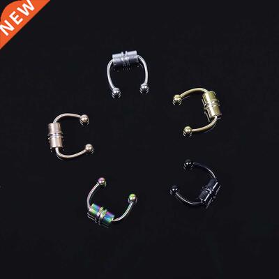 Fake Nose Ring Hoop Nose Septum Rings Stainless Steel Magnet