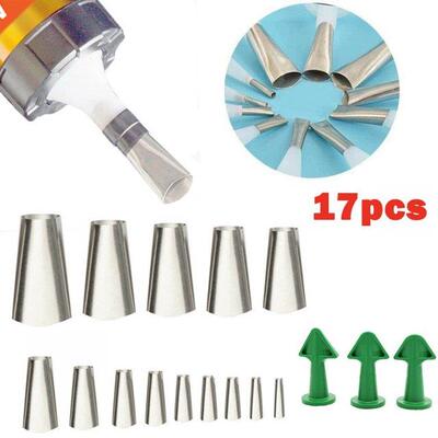 17 Pcs Caulking Finisher Caulk Nozzle Set Applicator Sealant