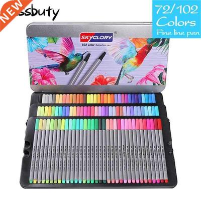 20/24/48/72/102 Colors 0.4mm Fine Line Pen Sketch Fineliner