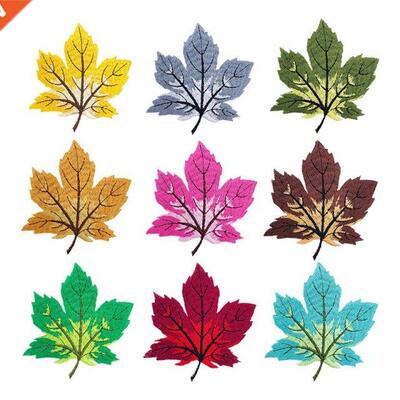 9 PCS Self-Adhesive Embroidery Cloth Stickers Iron On Patche
