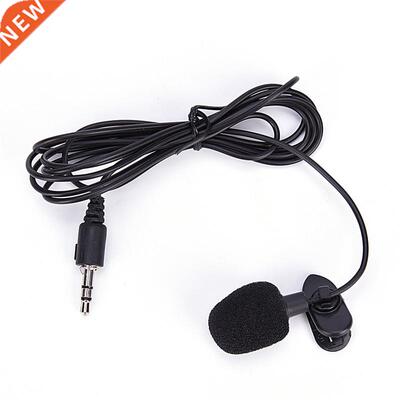 Audio 3.5mm Hands Free Clip On Mini Lapel Microphone