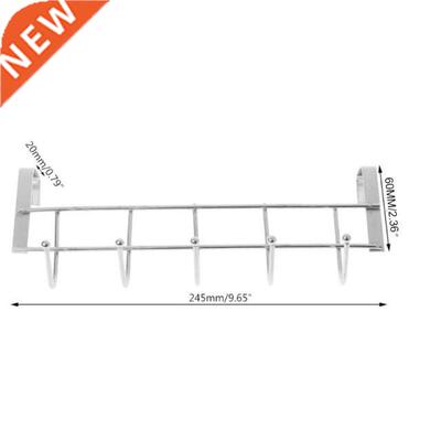 5 hook stainless steel cabinet back hook home storage over d