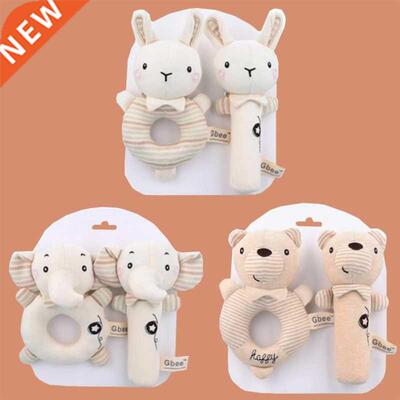 Newborn Baby Rattles Rabbit Bear Grab Ability Training Toys