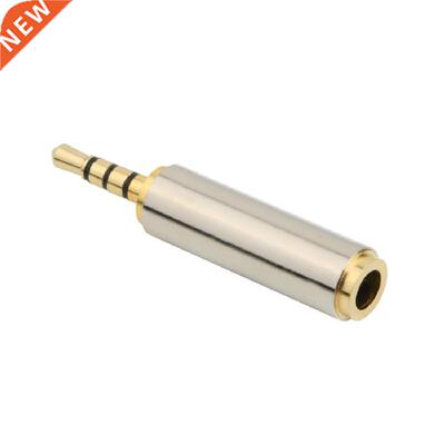 Gold 2.5 mm Male to .5 mm Female audio Adapter Plug Convert