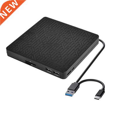External DVD Drive, USB3.0/Type-C DVD CD ROM +/-RW Player fo