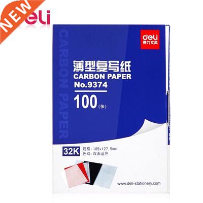 1 Pack 100 Sheets Blue Color 32K Thin Carbon Paper Include 3