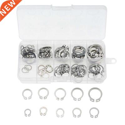100PCS/Box Snap Retaining Ring Circlip Carbon Steel M8-M18 A