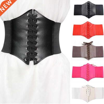 Corset Wide Pu Leather Slimming Body Waiband for Women Ela