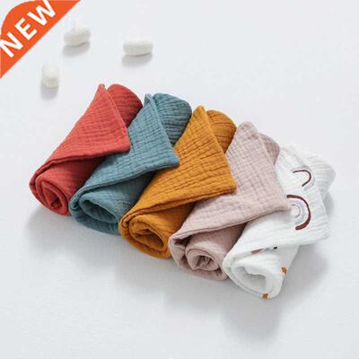 5pcs Muslin Baby Blanket Towel 100% Cotton Saliva Towel Newb