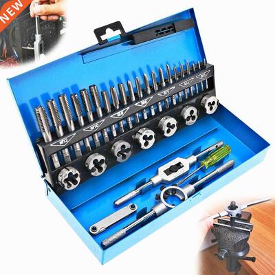 32Pcs M3-M12 Metric Tap and Die Set Mechanic Die Tap Wrench
