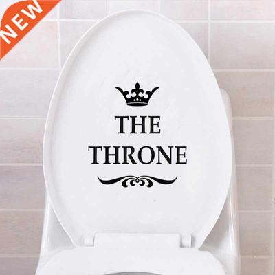 Creative Vinyl THE THRONE Funny Interesting Toilet Wall Stic