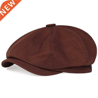New Fashion Newsboy Cap Men Twill Cotton berets Hat Women Ba