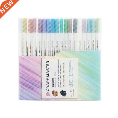 18 Colors Marker Pens Set Colored Artist Highlighter Markers