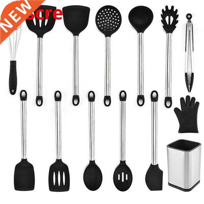 13pcs Silicone Cooking Kitchen Utensils Set Stainless Steel