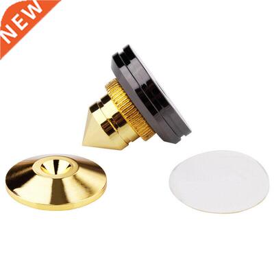 1 Set Gold Speaker Spike Floor Discs Stand Foot Cone Isolati