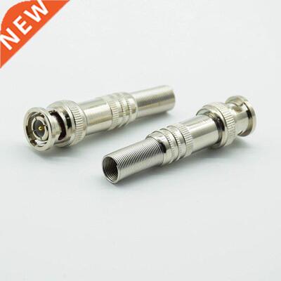 2pcs Metal BNC Q9 Male Solderless Copper Core Connector Plug