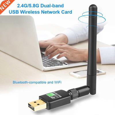 2 in 1 WiFi Bluetooth-compatible 5.0 Receiver Dual Band 600M