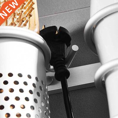 Gold Hair Dryer Holder Space Aluminium Bathroom Wall Shelf H