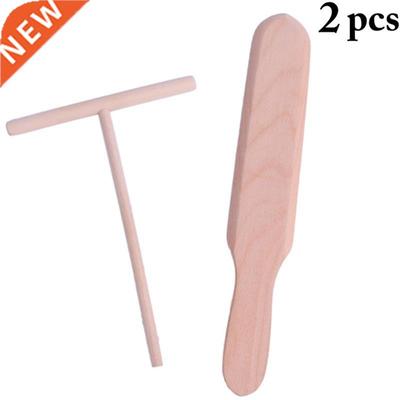 2pcs Pancake Tools Cooking Utensils Wooden Crepe Tools Spatu